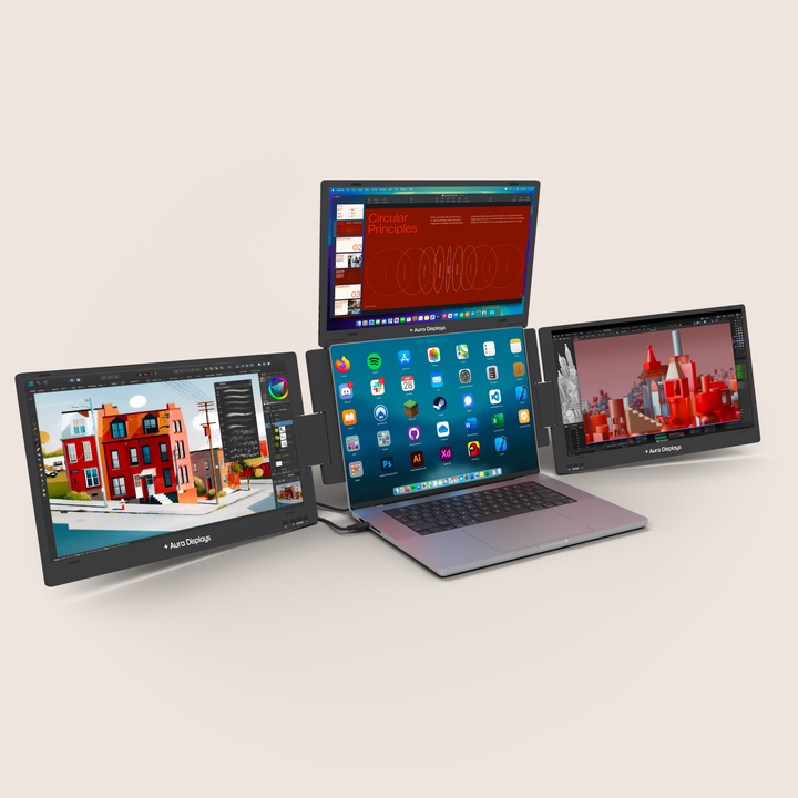 Best Triple Portable Monitors for laptops – Aura